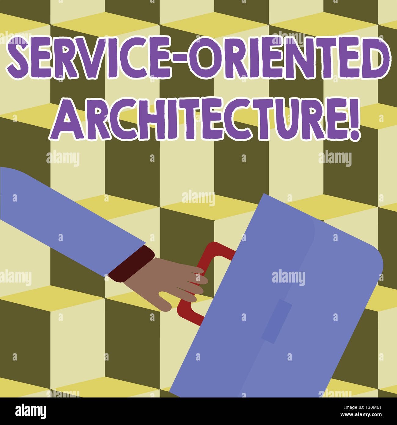 Conceptual hand writing showing Service Oriented Architecture. Concept ...