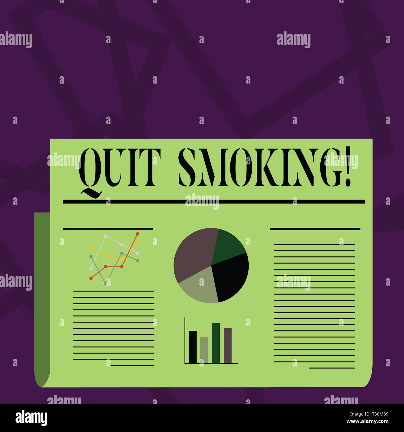 Writing note showing Quit Smoking. Business concept for process of ...
