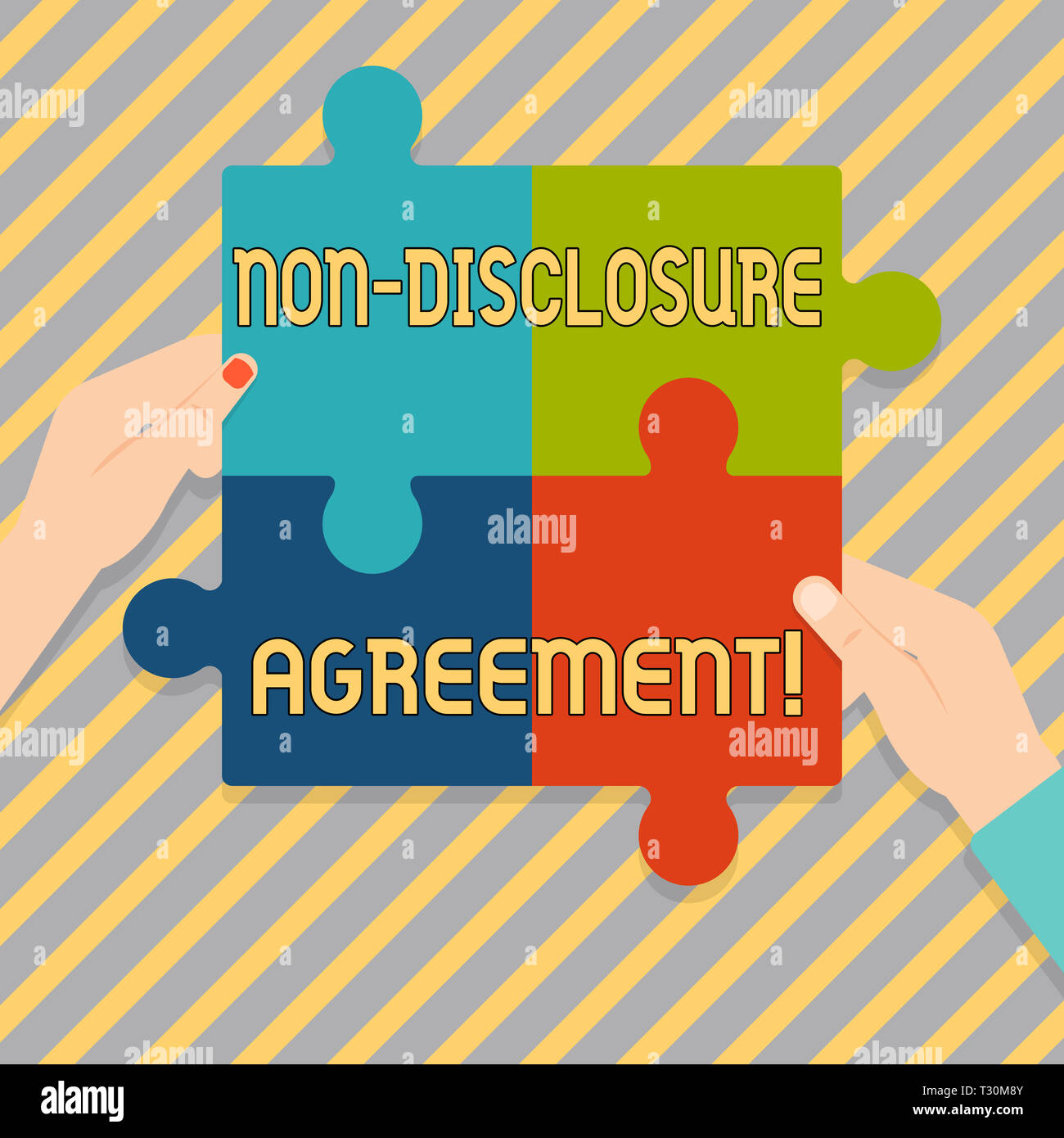 Text sign showing Non Disclosure Agreement. Business photo showcasing ...