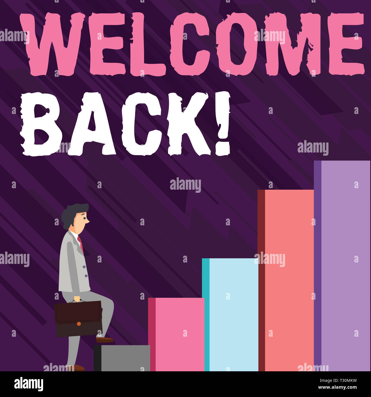 Writing note showing Welcome Back. Business concept for used to greet ...