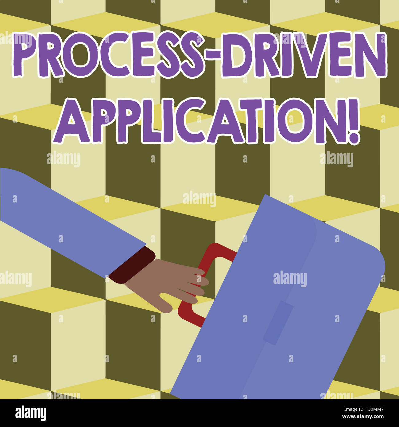 Conceptual hand writing showing Process Driven Application. Concept ...