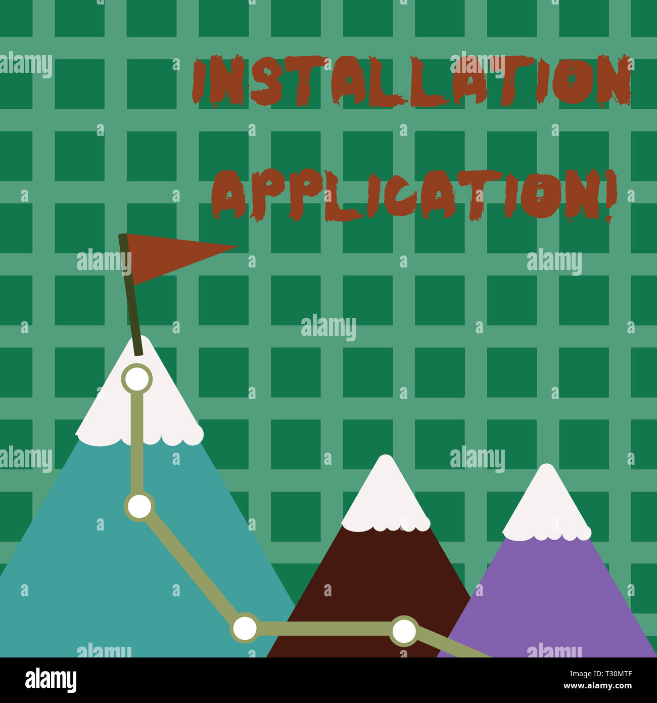 Conceptual hand writing showing Installation Application. Concept ...