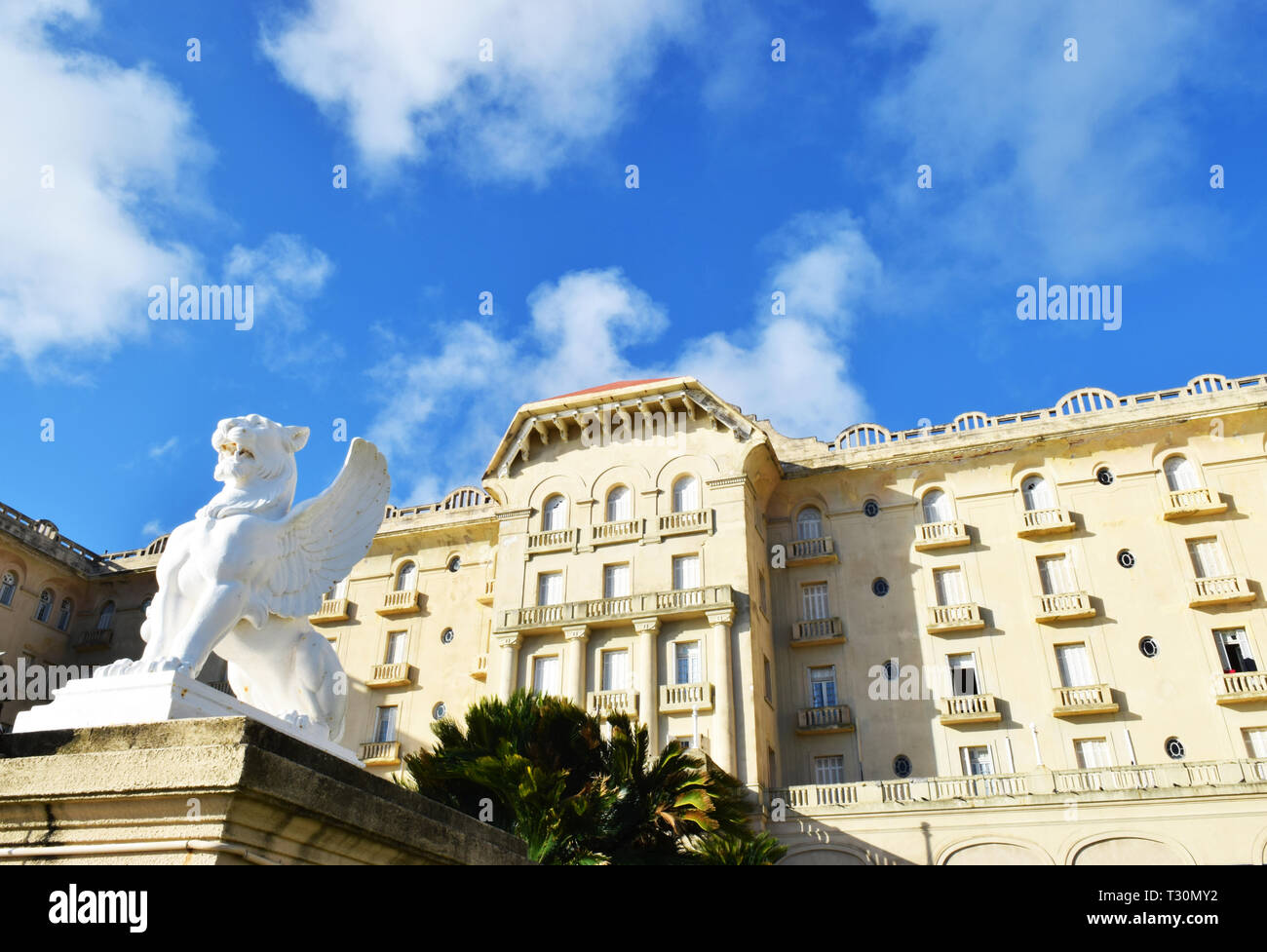 old hotel architecture ornamental Stock Photo - Alamy