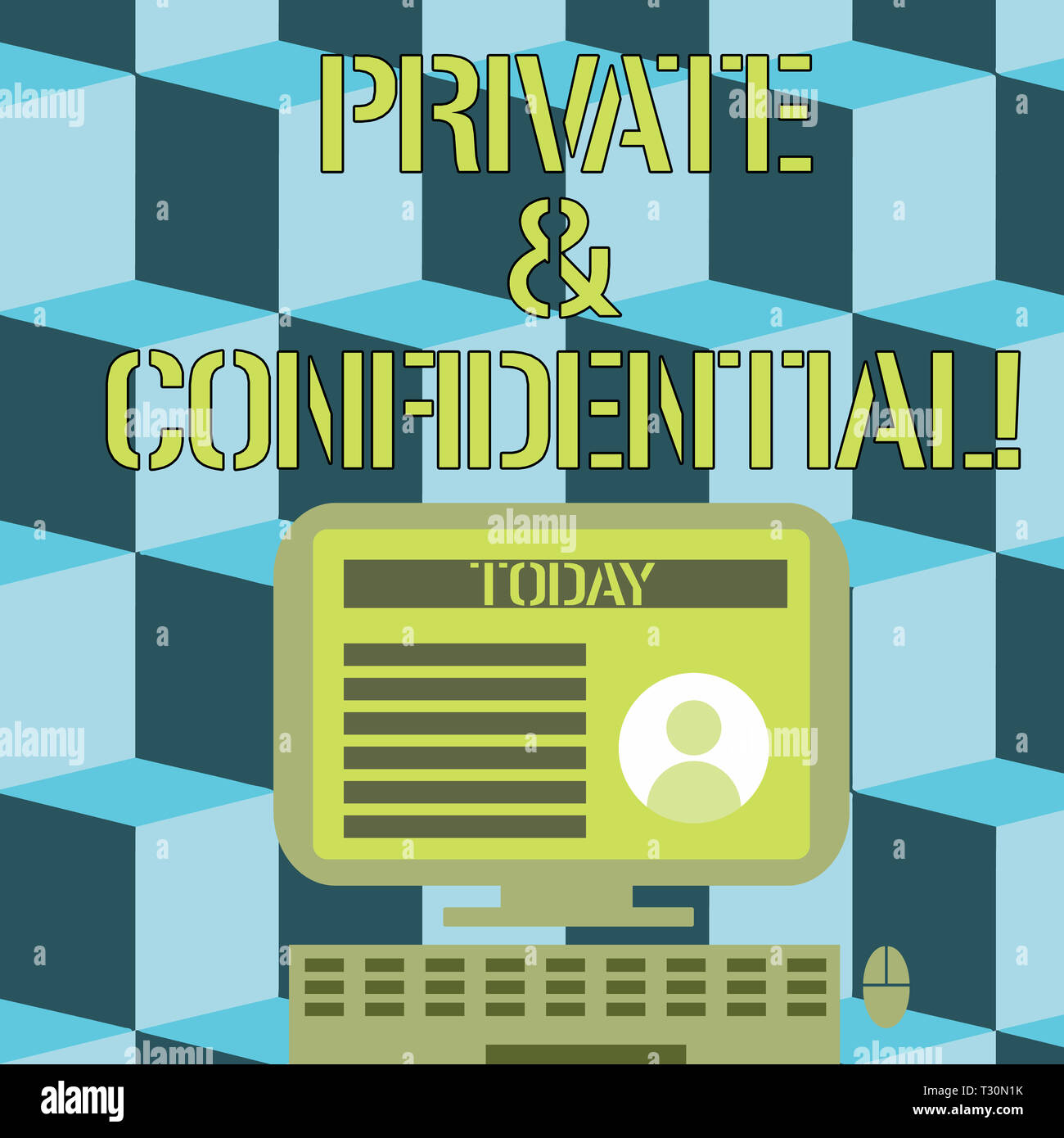 Conceptual hand writing showing Private And Confidential. Concept ...