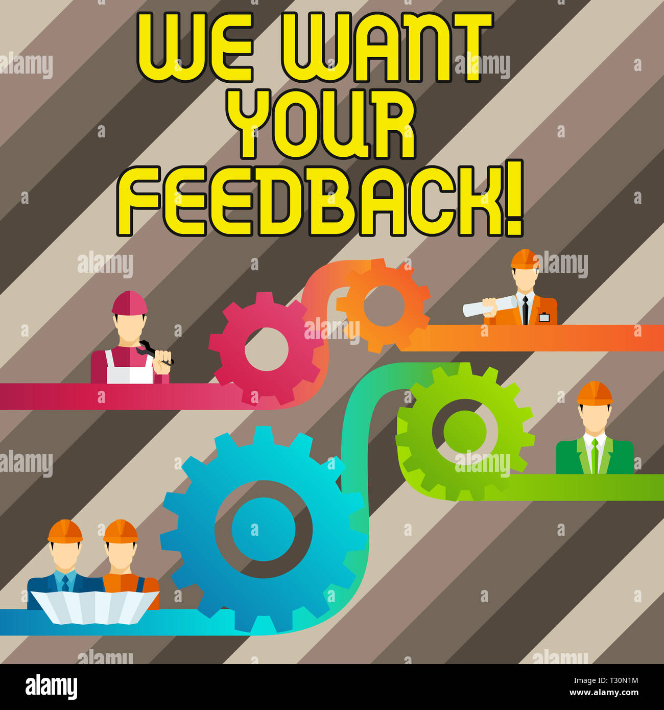 Conceptual hand writing showing We Want Your Feedback. Concept meaning ...