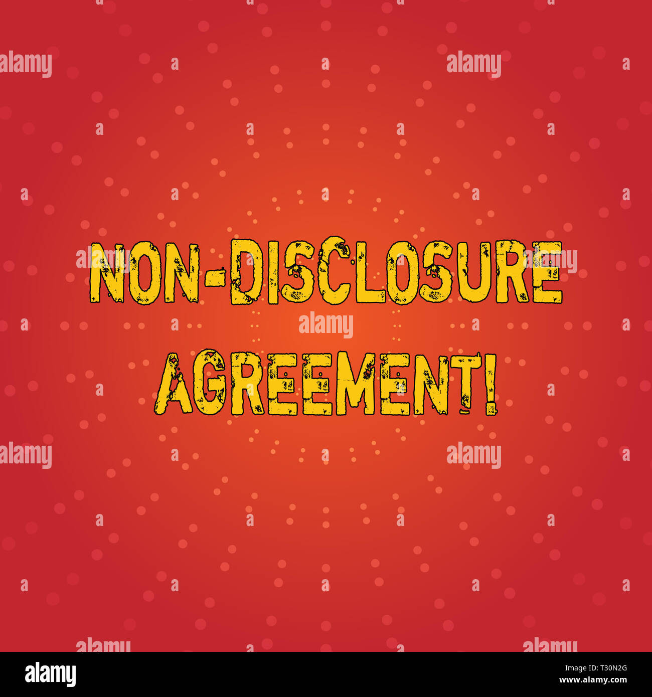 Text sign showing Non Disclosure Agreement. Business photo text parties ...
