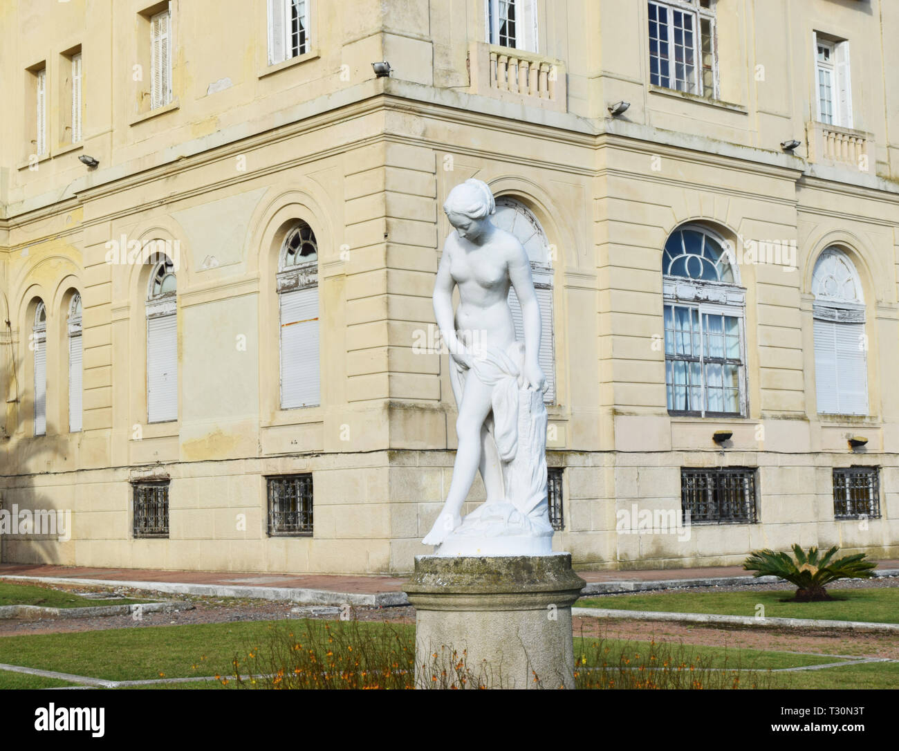 muse statue in the garden Stock Photo - Alamy