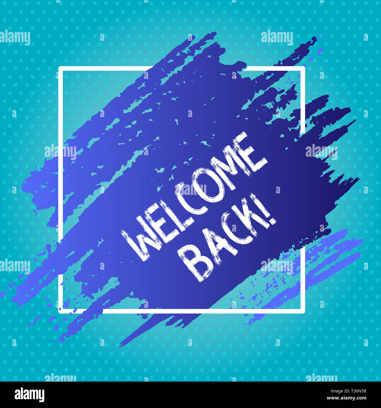 Handwriting text writing Welcome Back. Conceptual photo used to greet ...