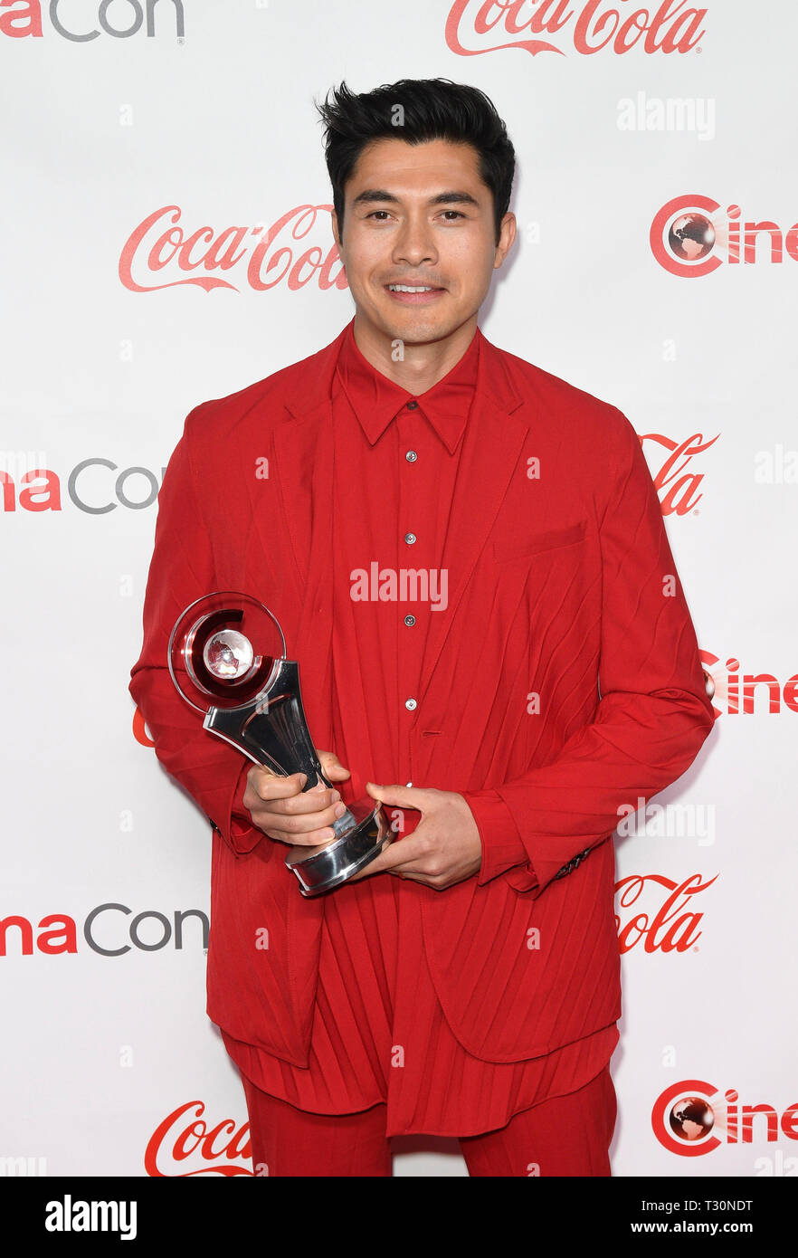 Las Vegas, NV, USA. 04th Apr, 2019. Henry Golding at the 2019 CinemaCon ...
