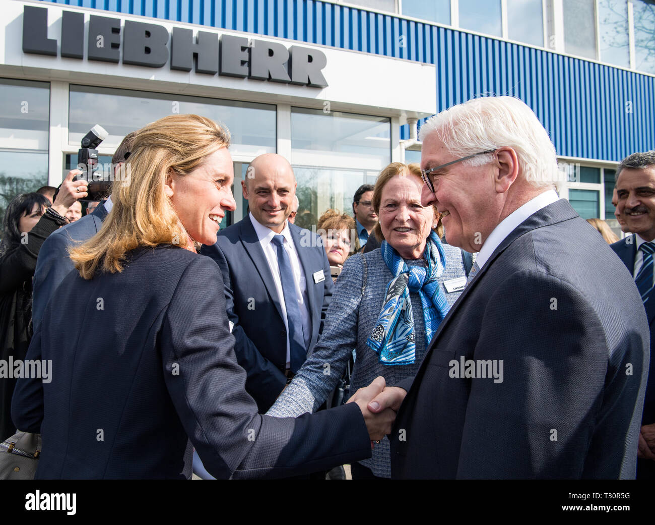 05 April 2019, Bulgaria, Radinowo: Federal President Frank-Walter ...