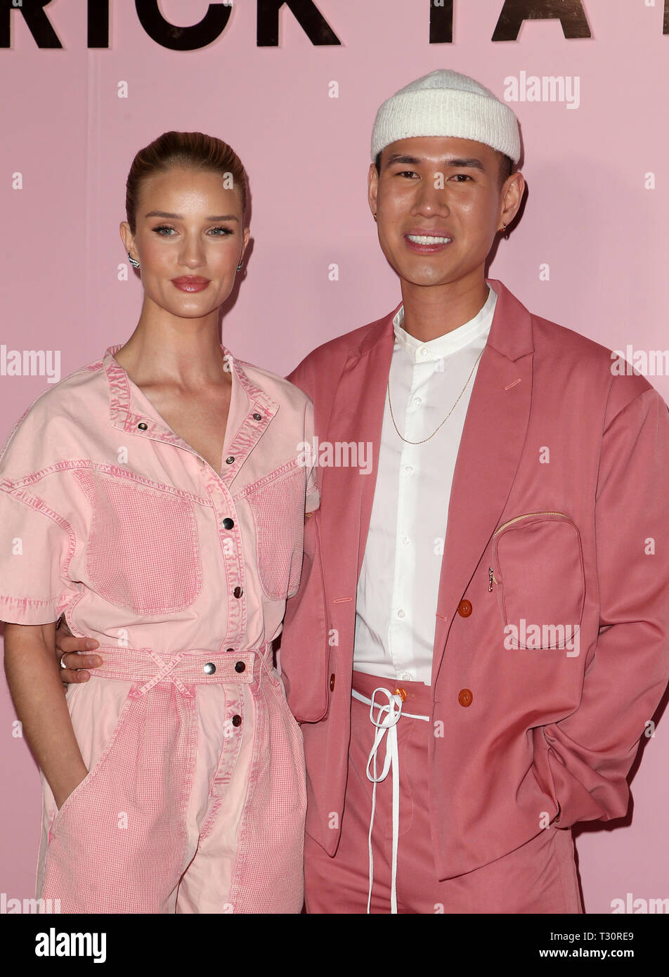 Los Angeles, Ca, USA. 4th Apr, 2019. Rosie Huntington-Whiteley, Patrick ...