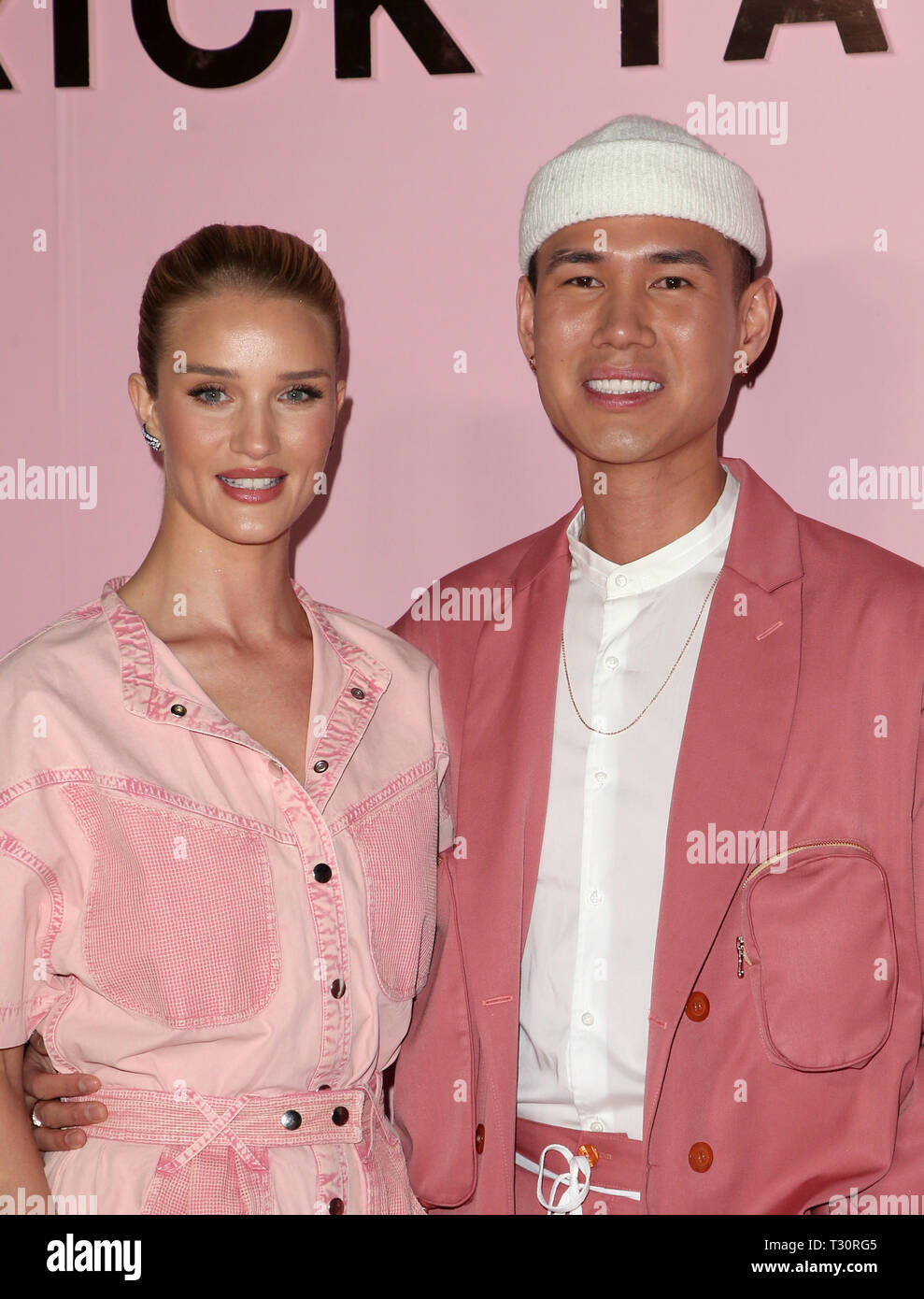 Los Angeles, Ca, USA. 4th Apr, 2019. Rosie Huntington-Whiteley, Patrick ...