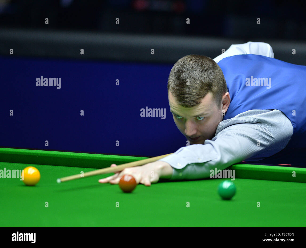 Beijing, China. 5th Apr, 2019. Sam Craigie of England competes during ...