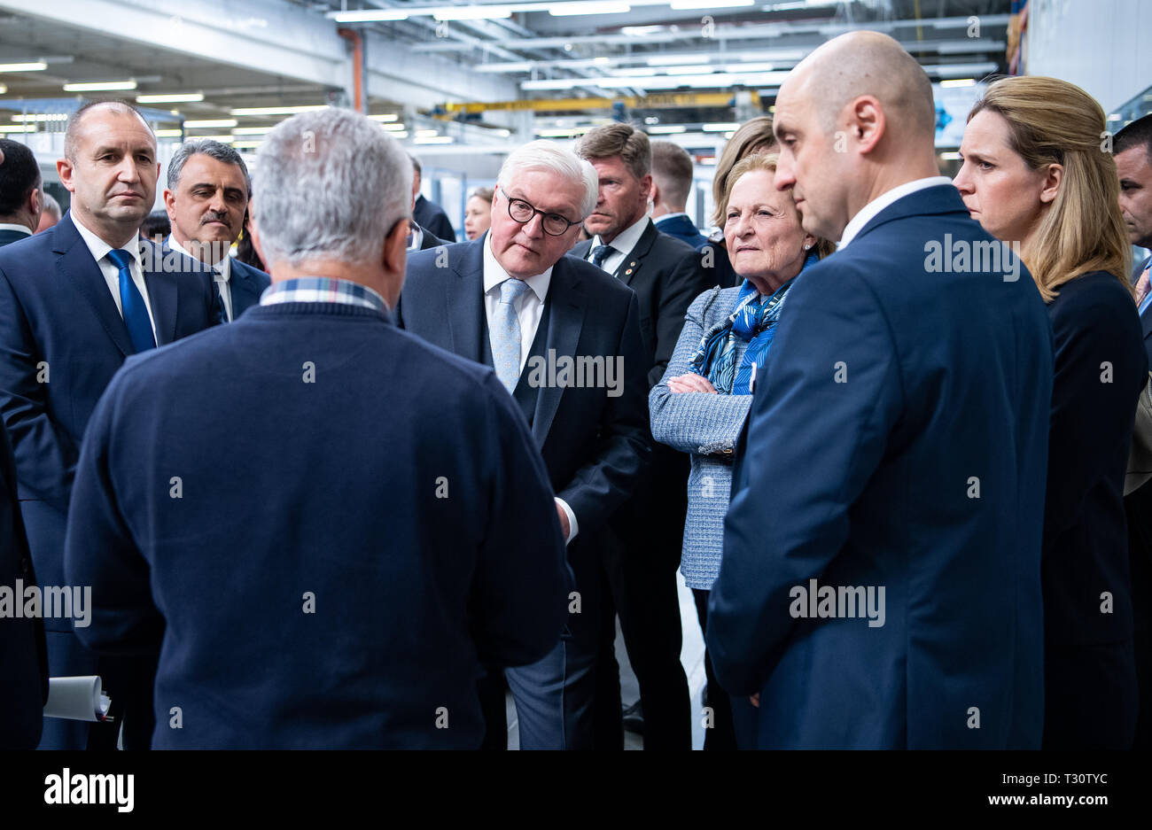 05 April 2019, Bulgaria, Radinowo: Federal President Frank-Walter ...