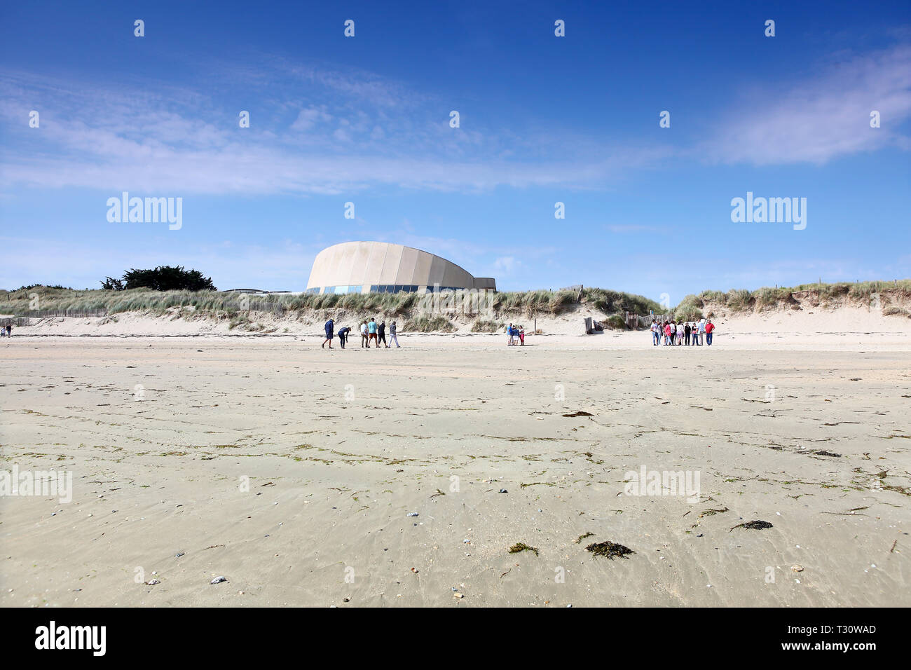 Utah Beach, Frankreich. 03rd Aug, 2018. View of Utah Beach and the ...