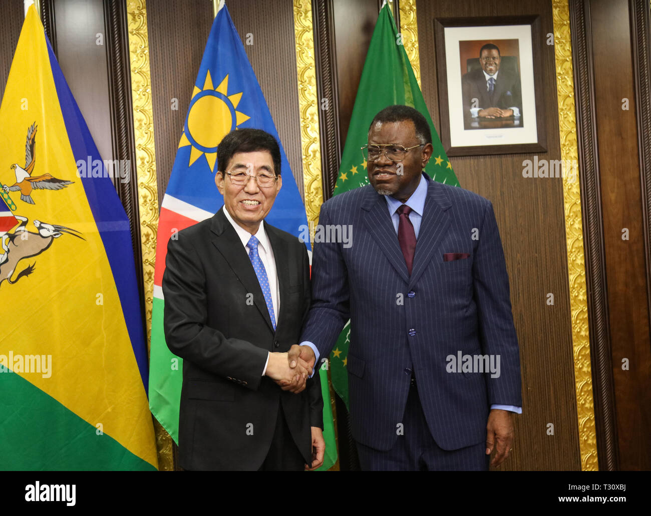 Hage geingob president of namibia hi-res stock photography and images ...