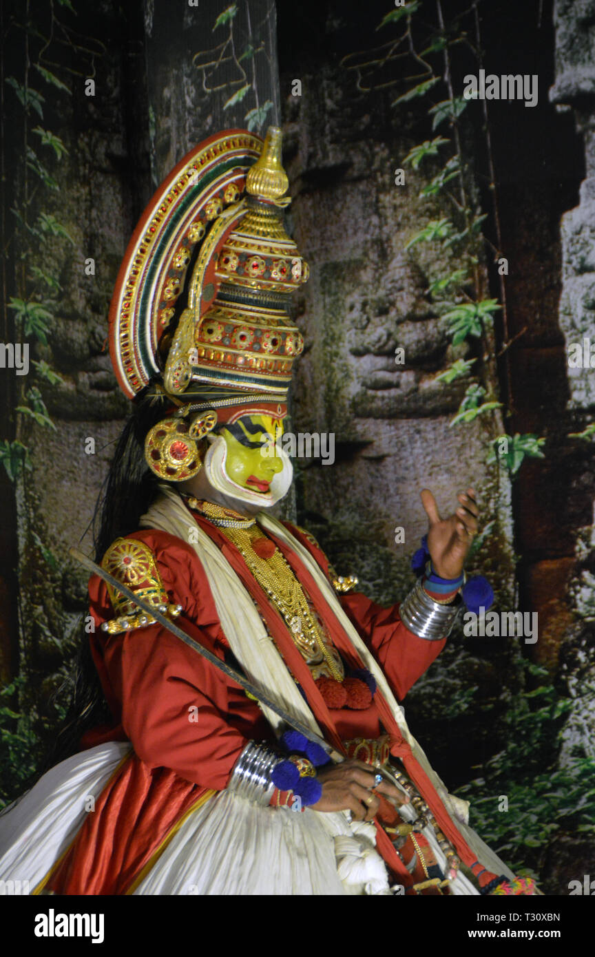 Dance performance from the famous Hindu epic "Bhagavat Purana" at the ...