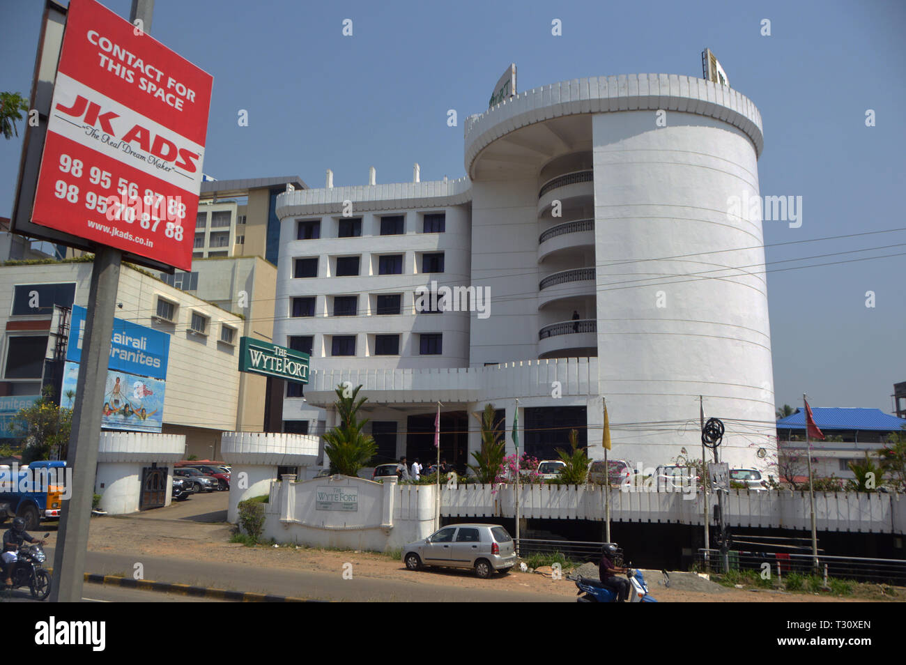 Modern architecture in Kochi (Cochin) in the south of India, recorded ...
