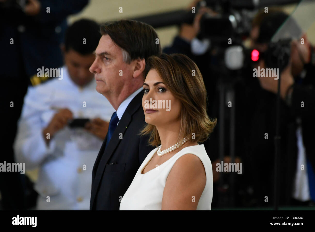 - Jair Bolsonaro, president of the republic, accompanied by Michelle ...