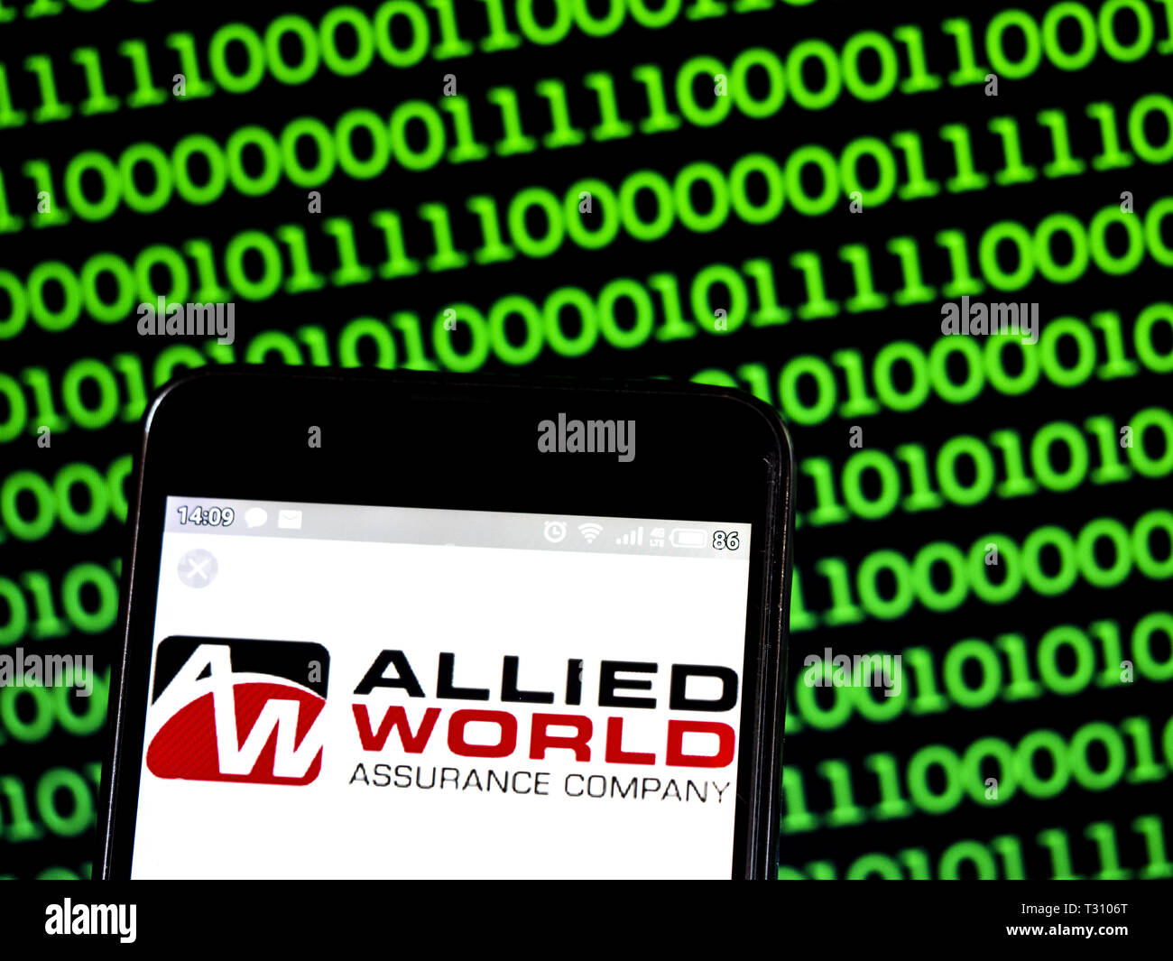 Allied world logo hi-res stock photography and images - Alamy
