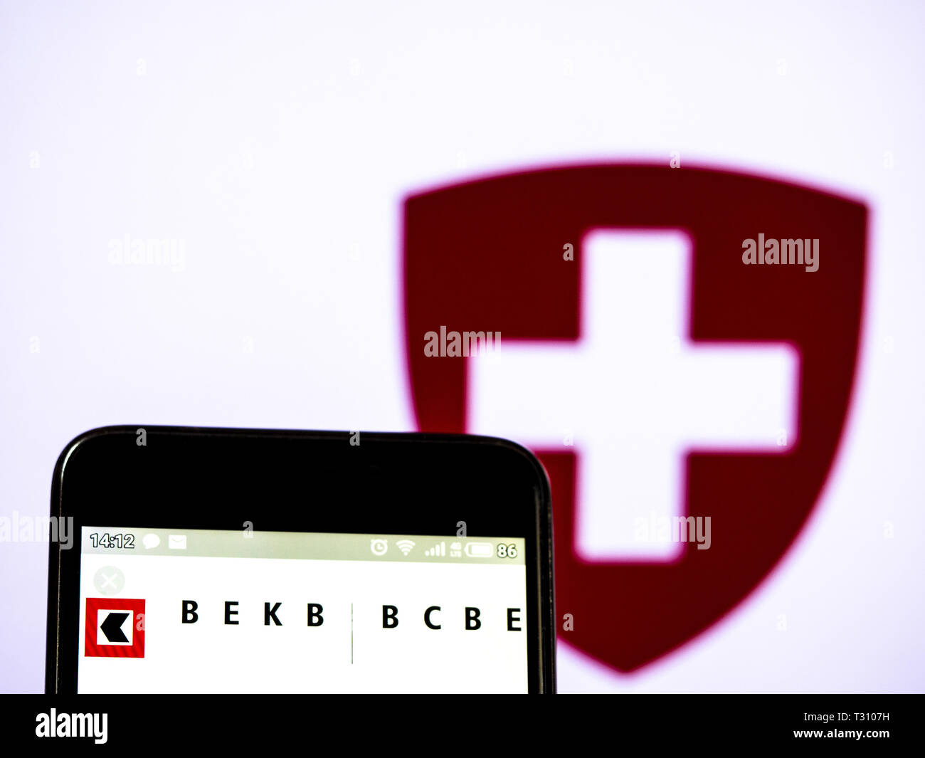 Ukraine. 5th Apr, 2019. In this photo illustration a Berner ...