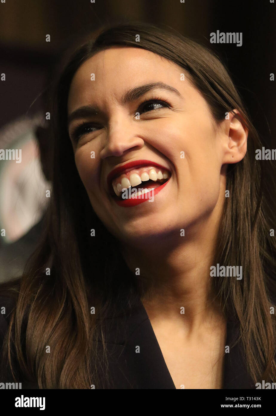 Alexandria ocasio cortez headshot hi-res stock photography and images ...