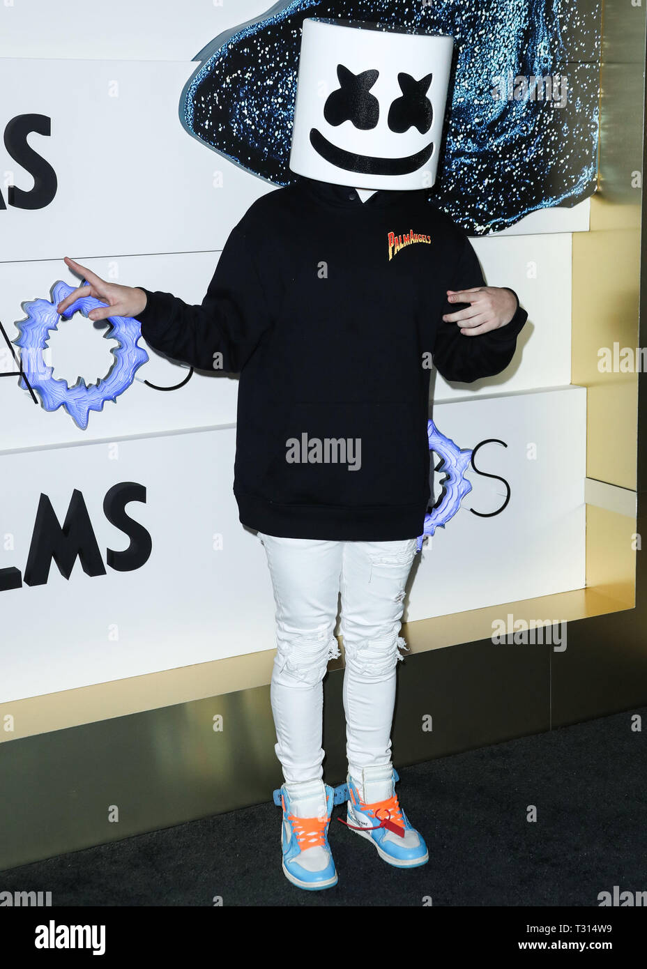 LAS VEGAS, NEVADA, USA - APRIL 05: Marshmello (Christopher Comstock ...