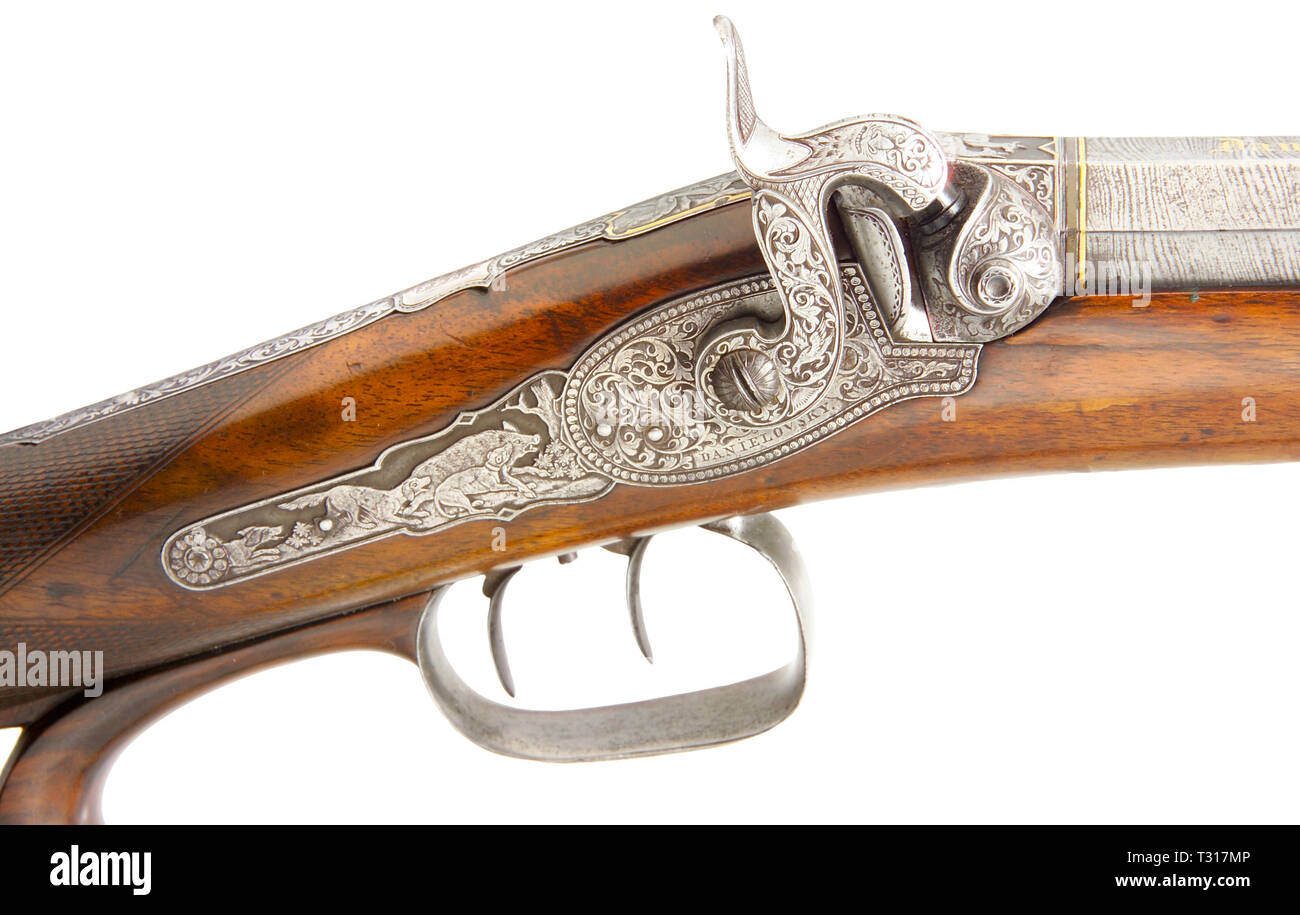 LONG ARMS, King William I. of Wurttemberg, caplock rifle, Adalbert ...