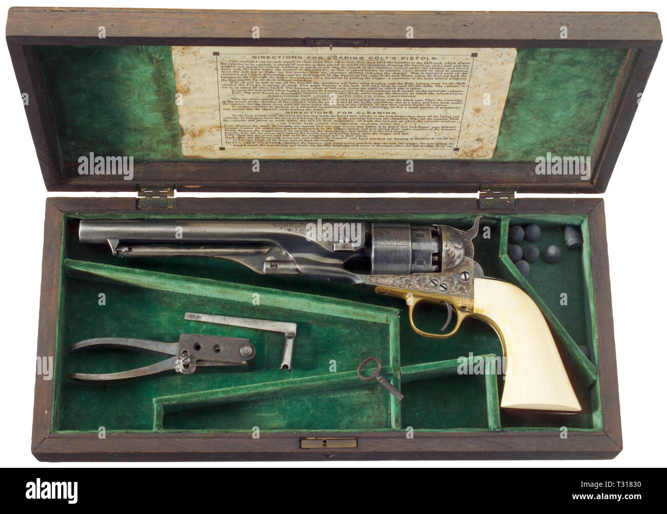 Small arms, revolver, Colt Army Model 1860, caliber .44, Additional ...