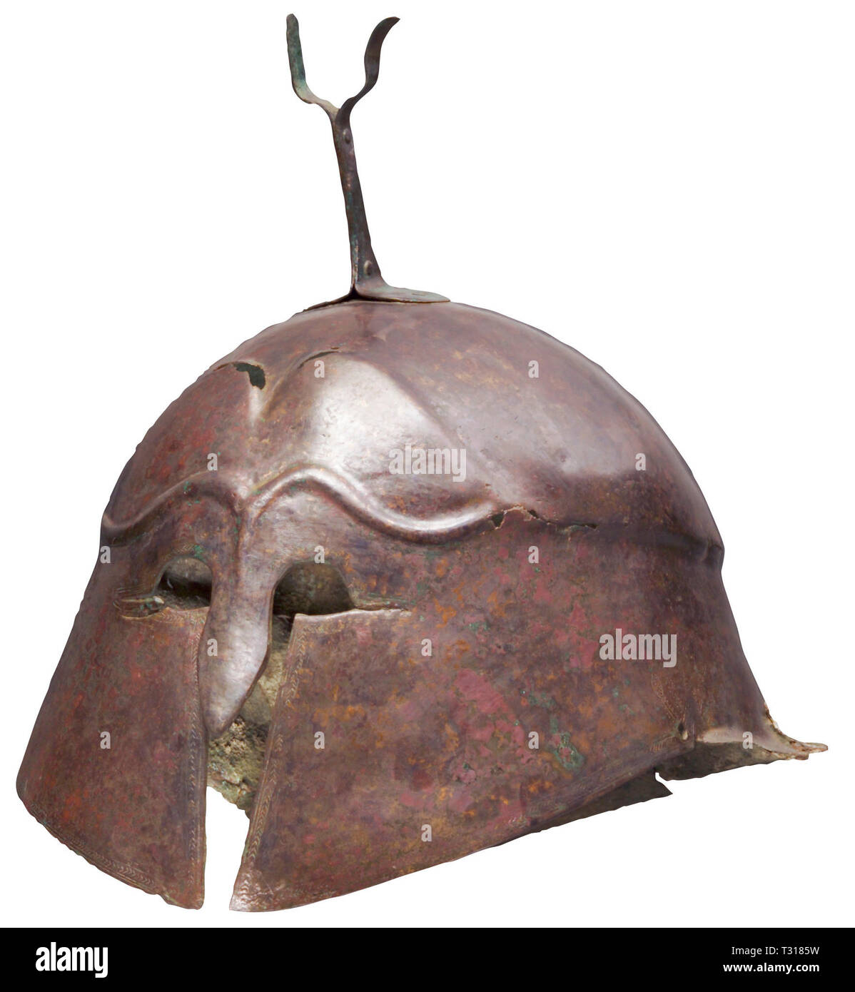Body armour, helmets, Corinthian helmet, bronze, Greek, 1st half 5th ...