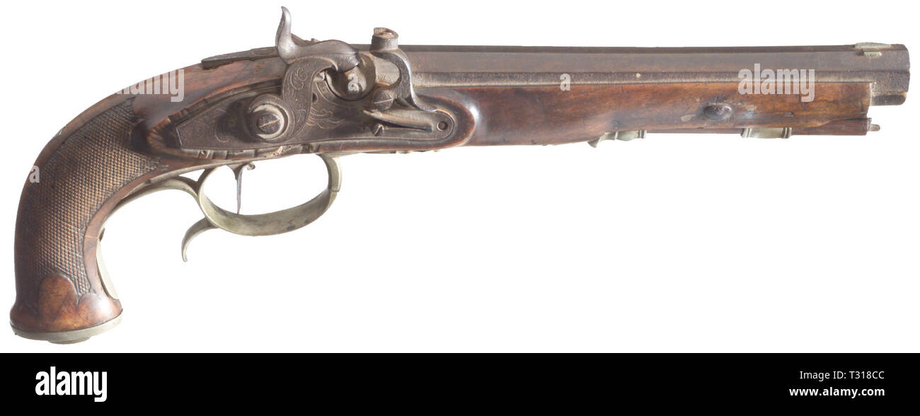 Small arms, pistols, Small arms, pistols, caplock pistol, caliber 13,5 ...