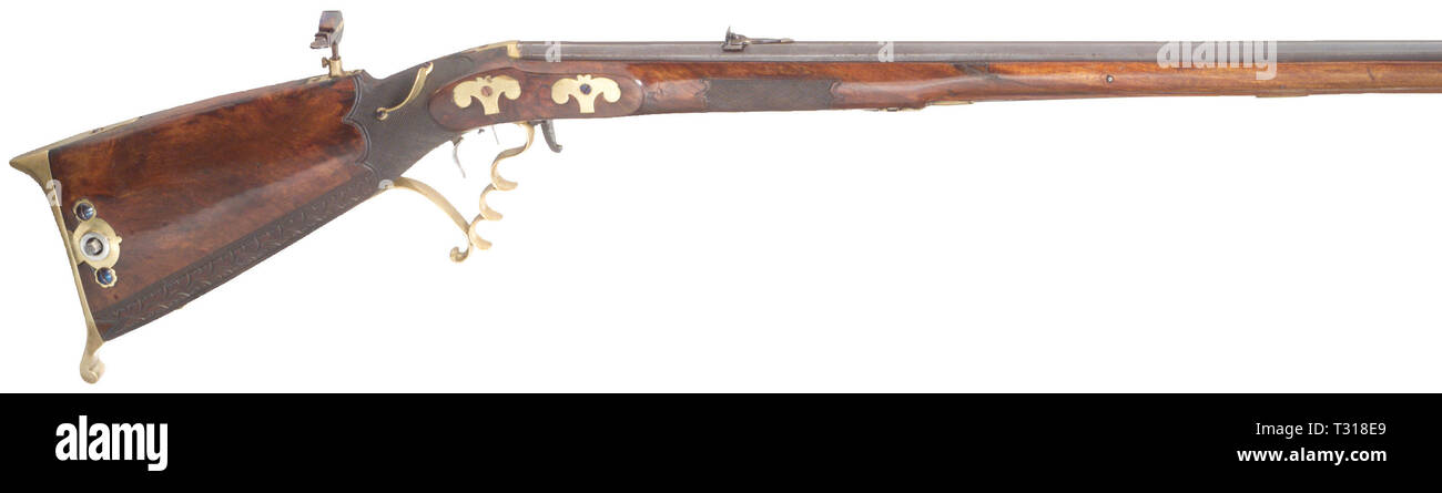 LONG ARMS, early air rifle, German, circa 1820, Additional-Rights ...