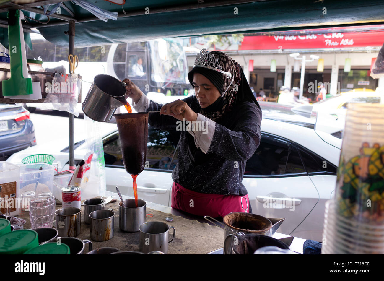 Best street coffee in bangkok hi-res stock photography and images - Alamy