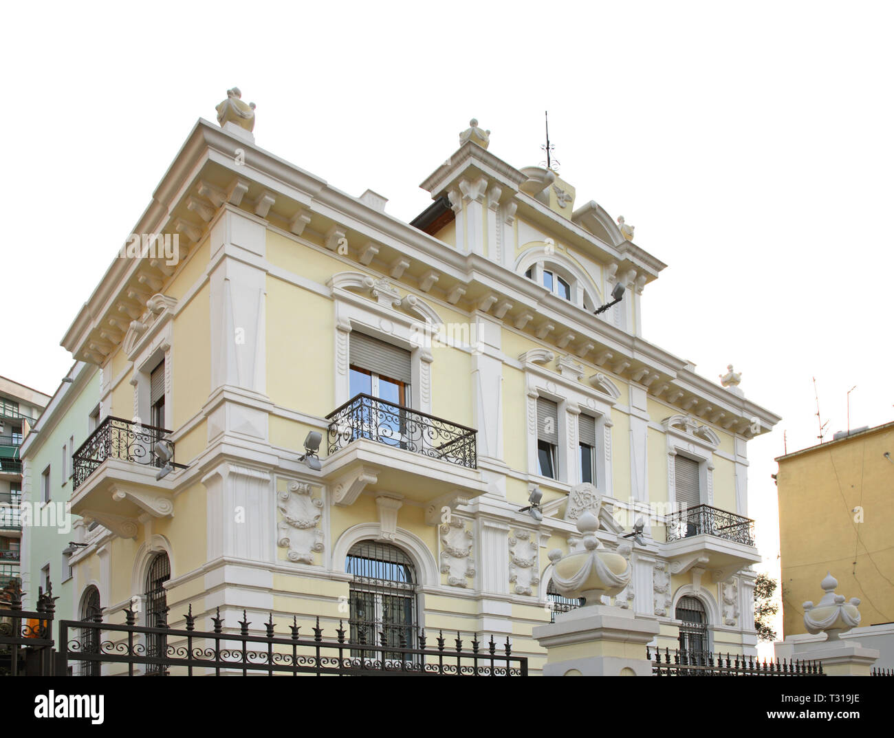 Old building in Tirana. Albania Stock Photo - Alamy