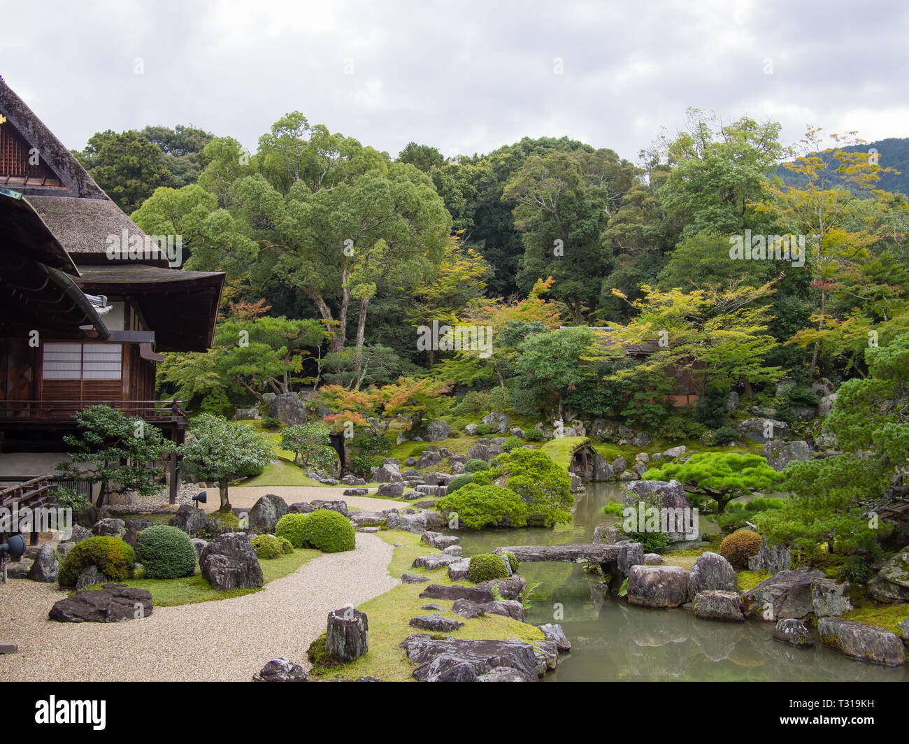 The beautiful Zen garden at Daigo-ji in Kyoto, Japan. This Shingon ...