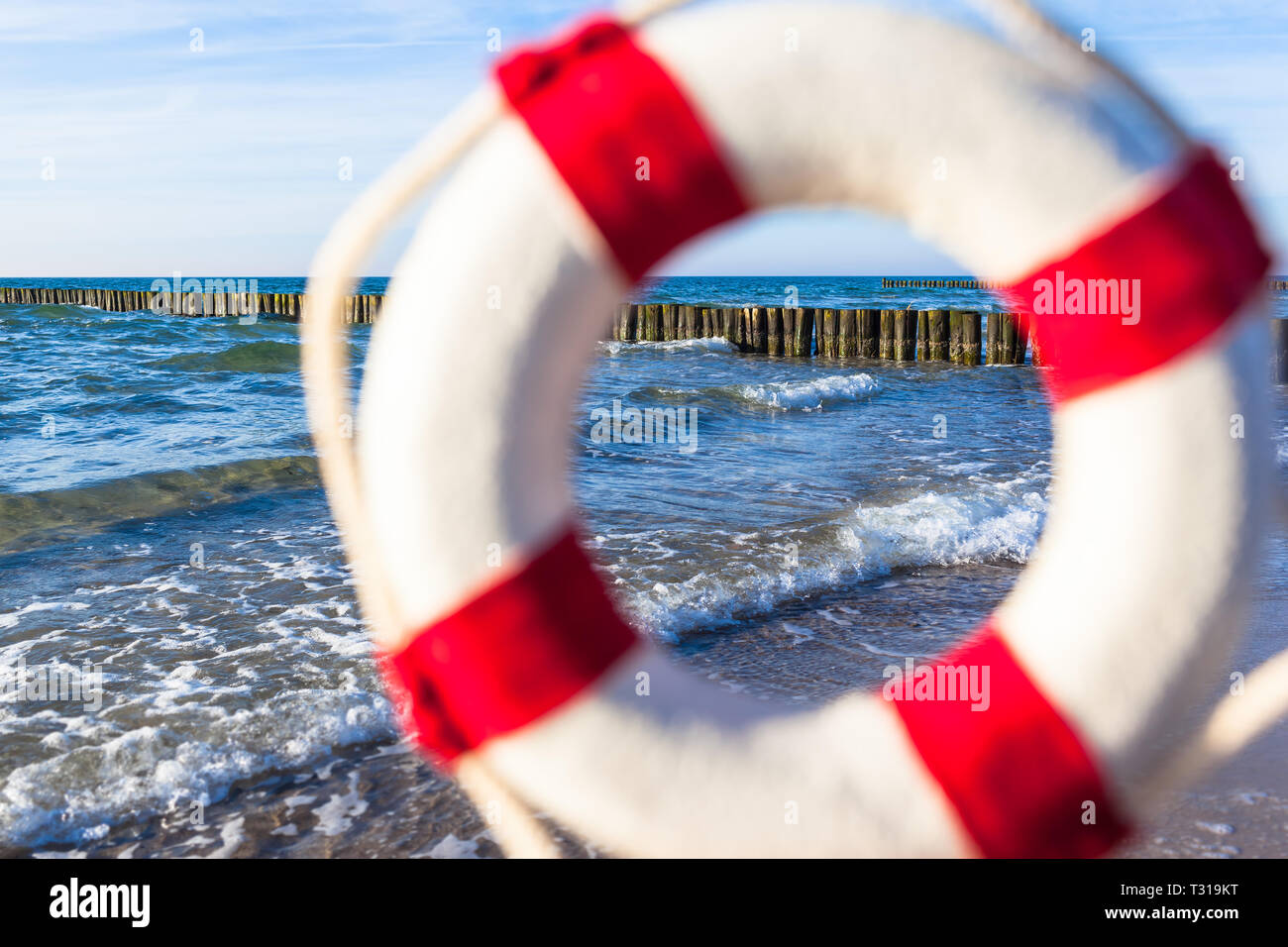 Beach groin shore protection hi-res stock photography and images - Alamy