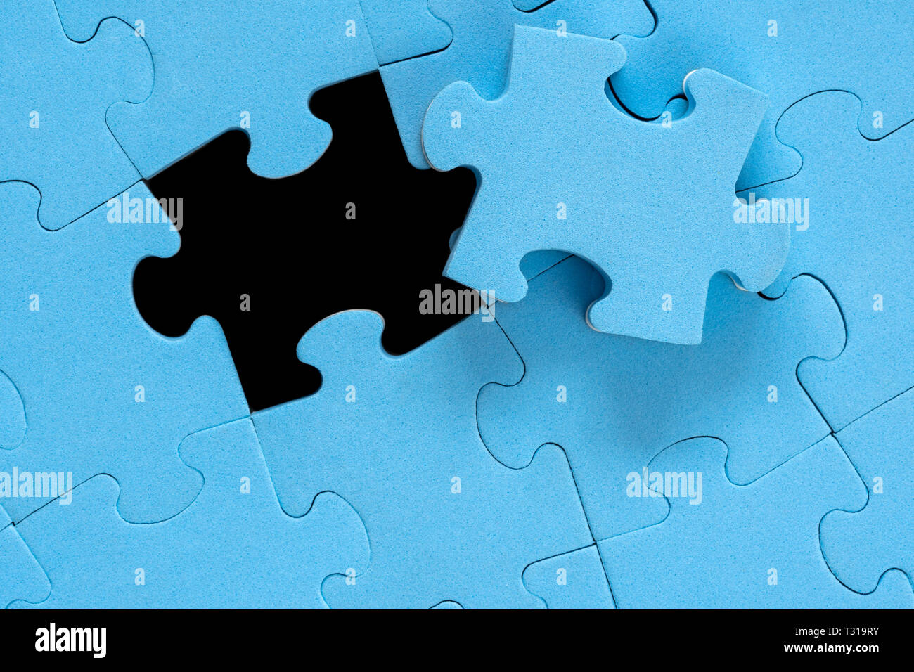 Jigsaw puzzle one piece missing.Business concept for completing the ...