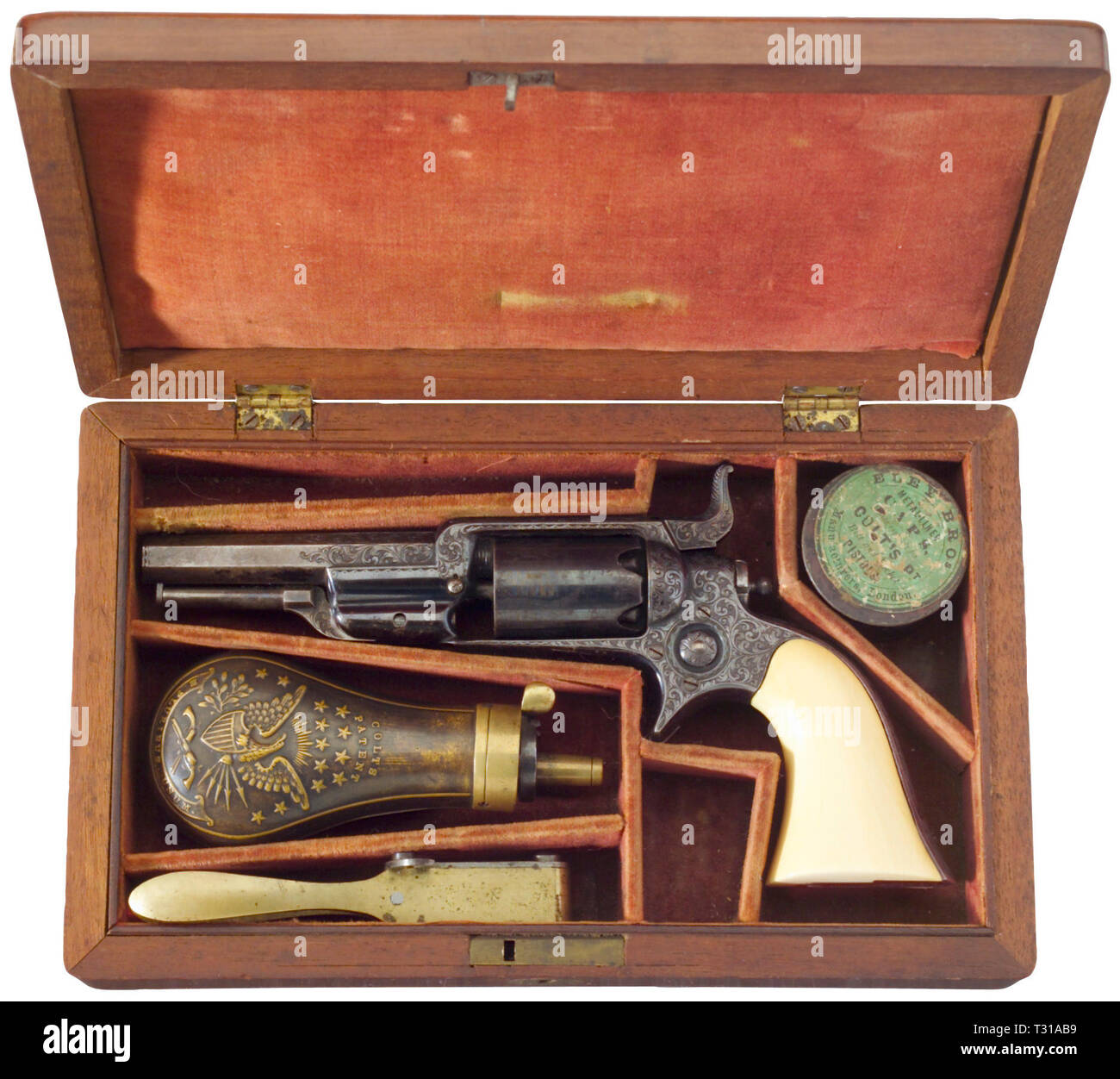 Small arms, revolver, Colt Model 1855 Sidehammer Pocket Revolver ...