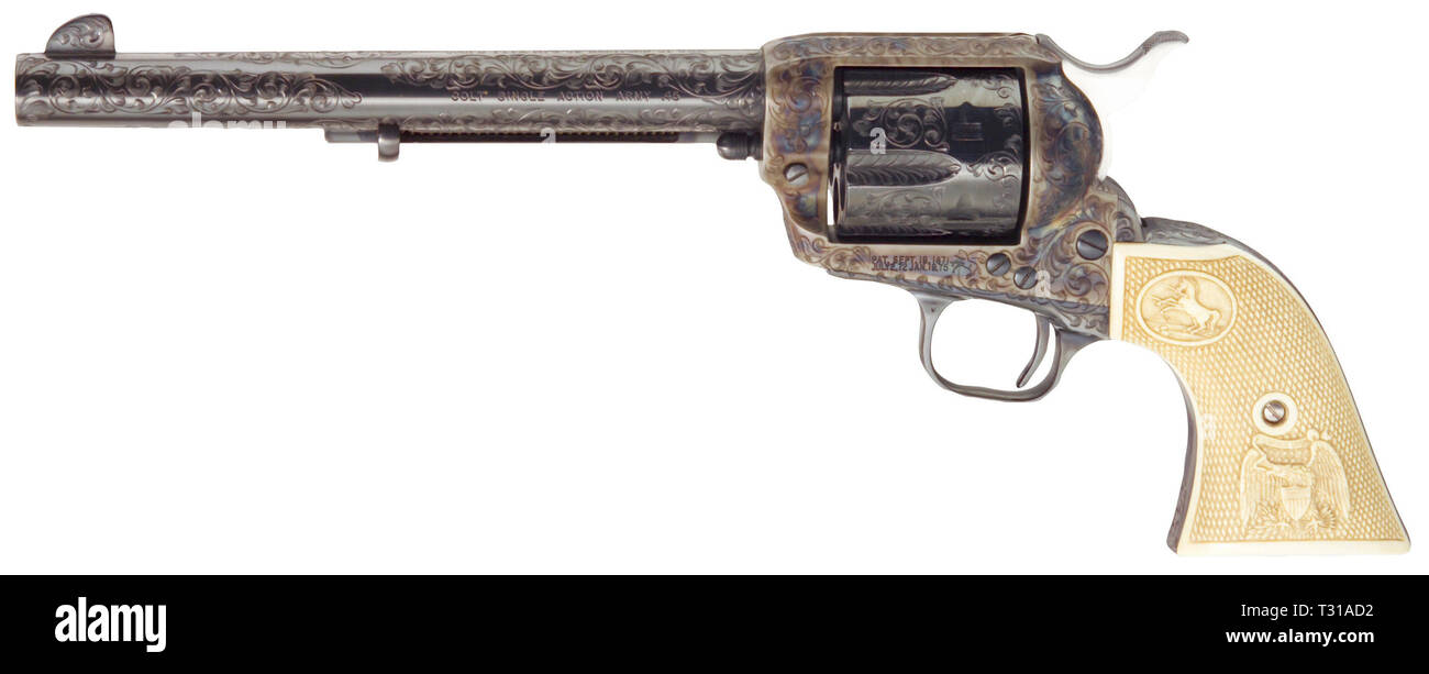Small arms, revolver, Colt Single Action Army Model 1873 Peacemaker ...