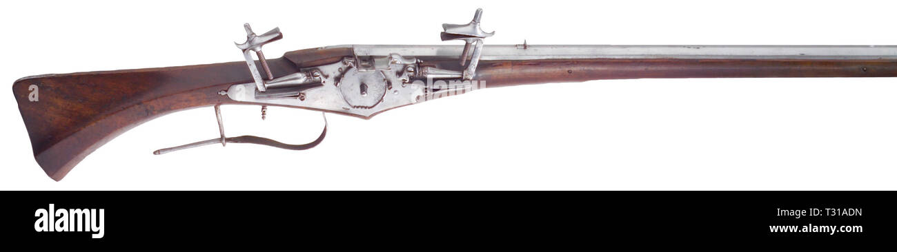 Civil long arms, matchlock and wheellock, wheellock musket, Italy ...