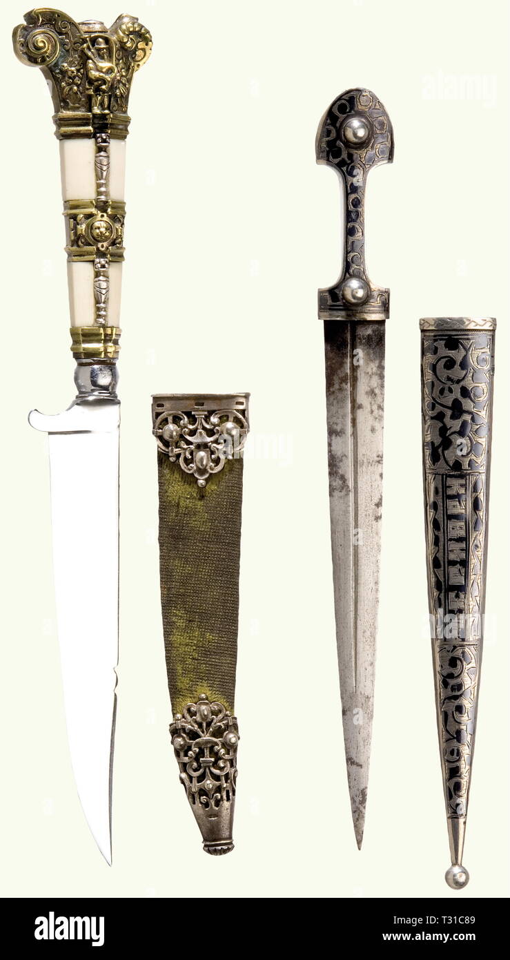 weapons, dagger, 17th century, 19th century, Additional-Rights ...