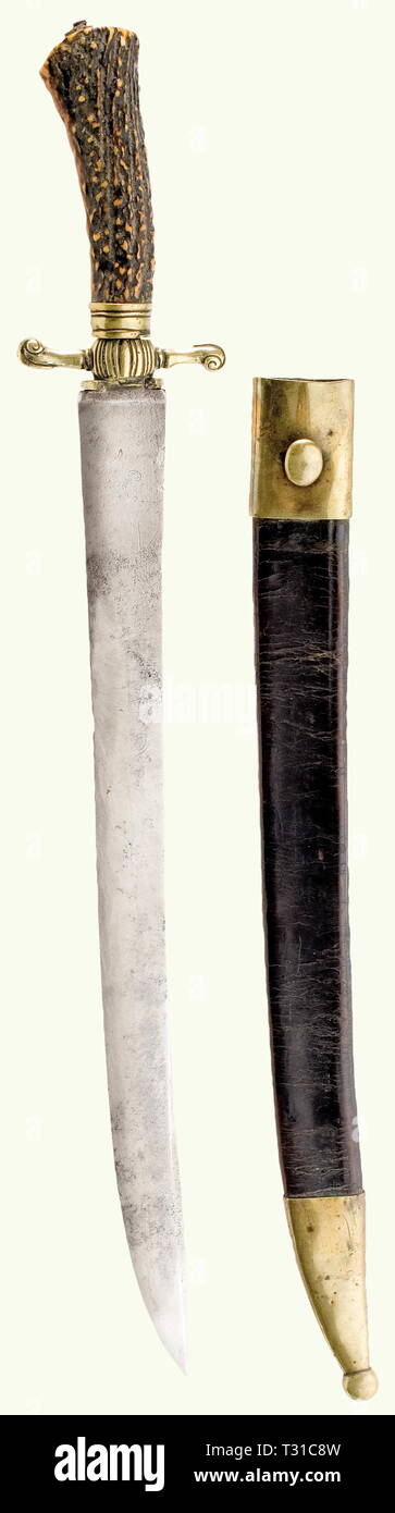 weapons, hunting dagger, 18th century, Additional-Rights-Clearance-Info ...