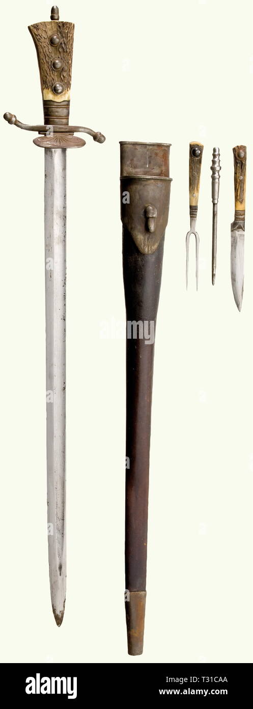 weapons, hunting dagger, 19th century, Additional-Rights-Clearance-Info ...
