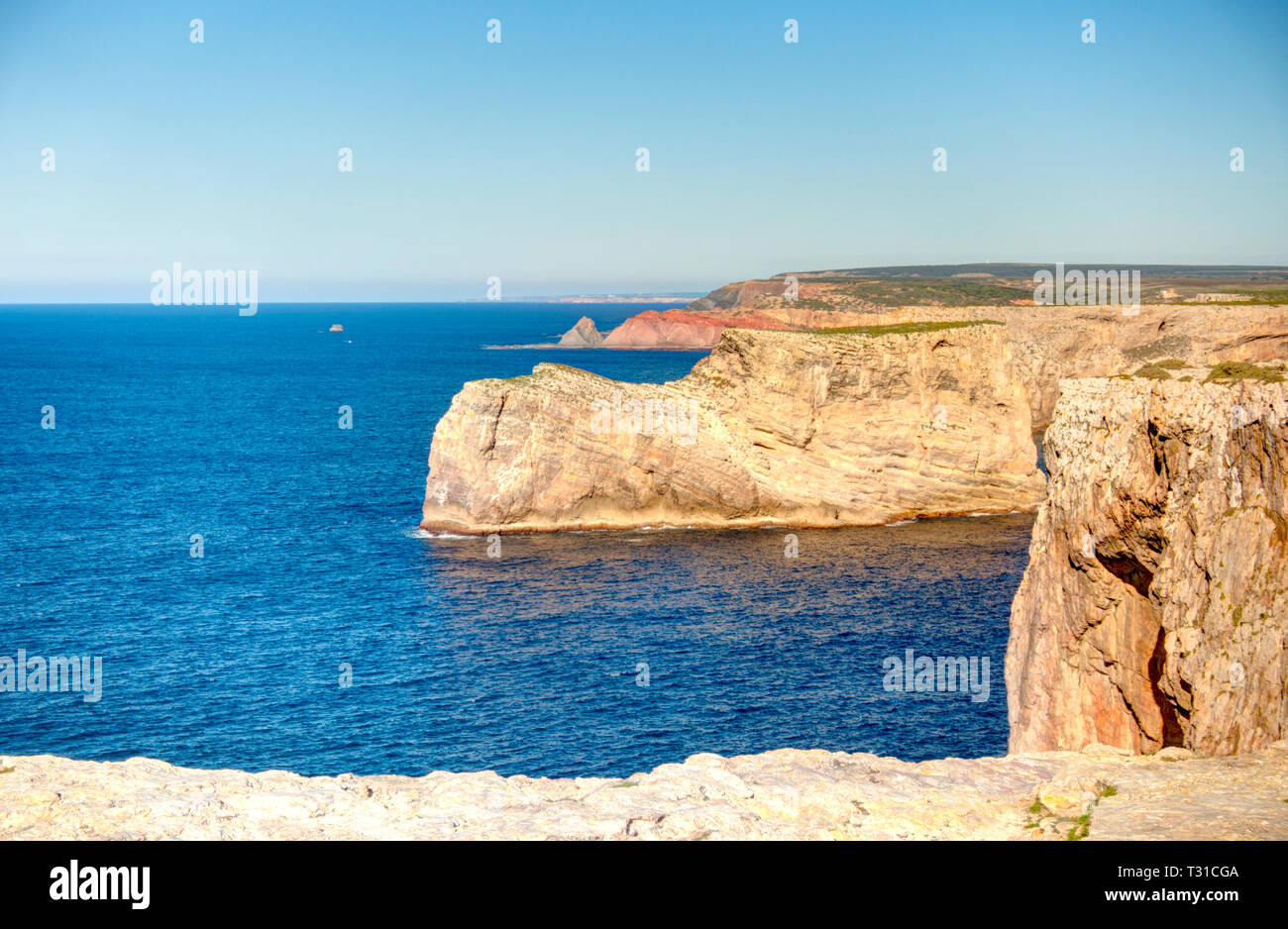Cabo Sao Vincente, Algarve, Portugal Stock Photo - Alamy