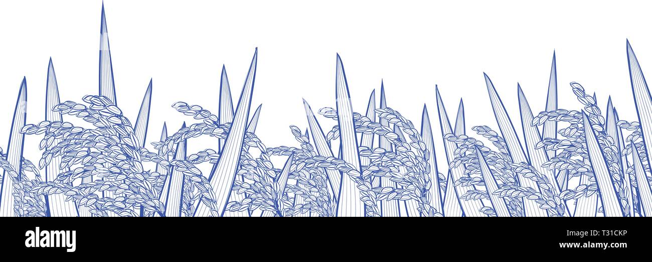 Field growing grass Stock Vector Images - Alamy