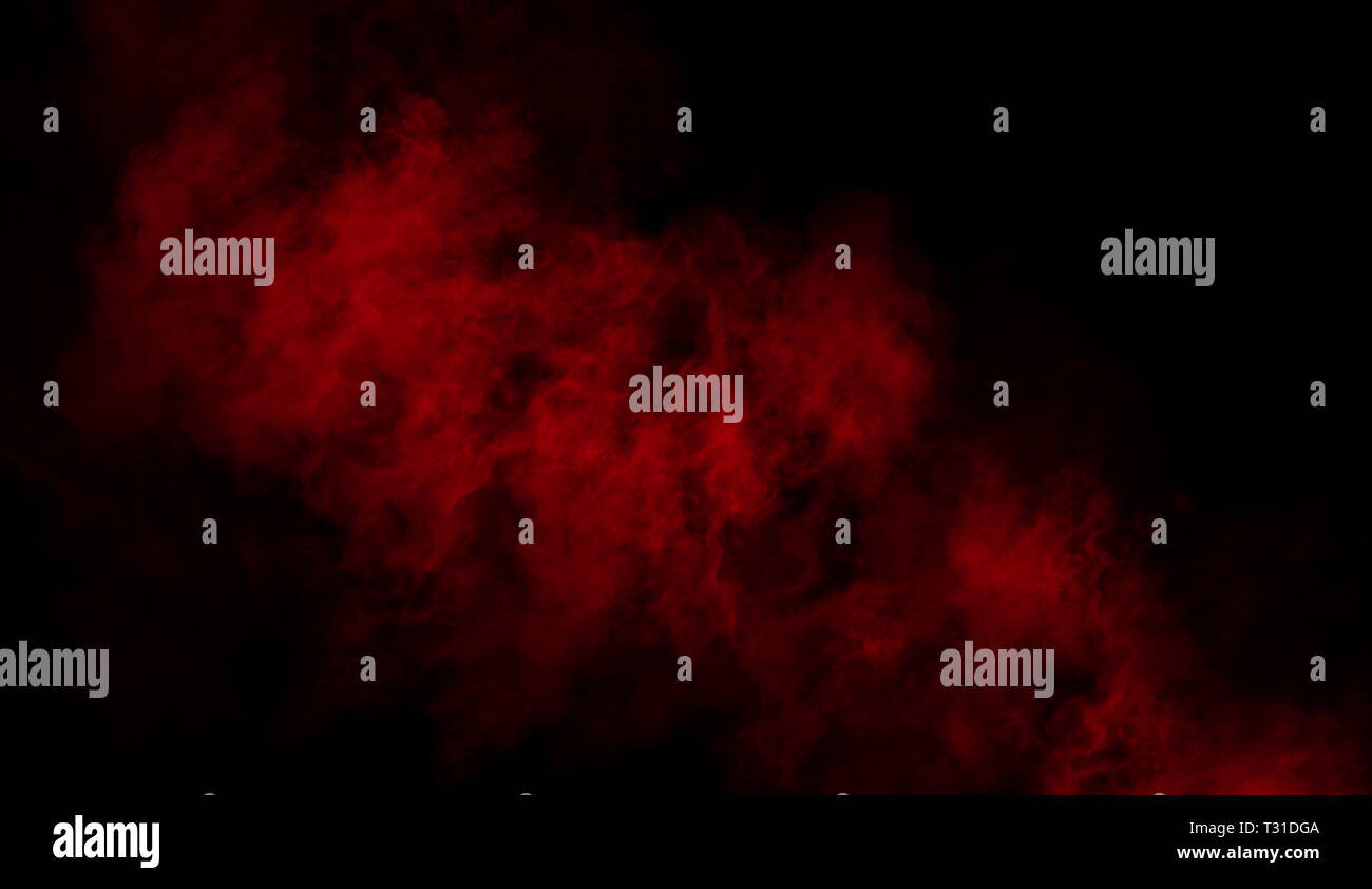 Abstract red smoke mist fog on a black background. Texture. Design ...