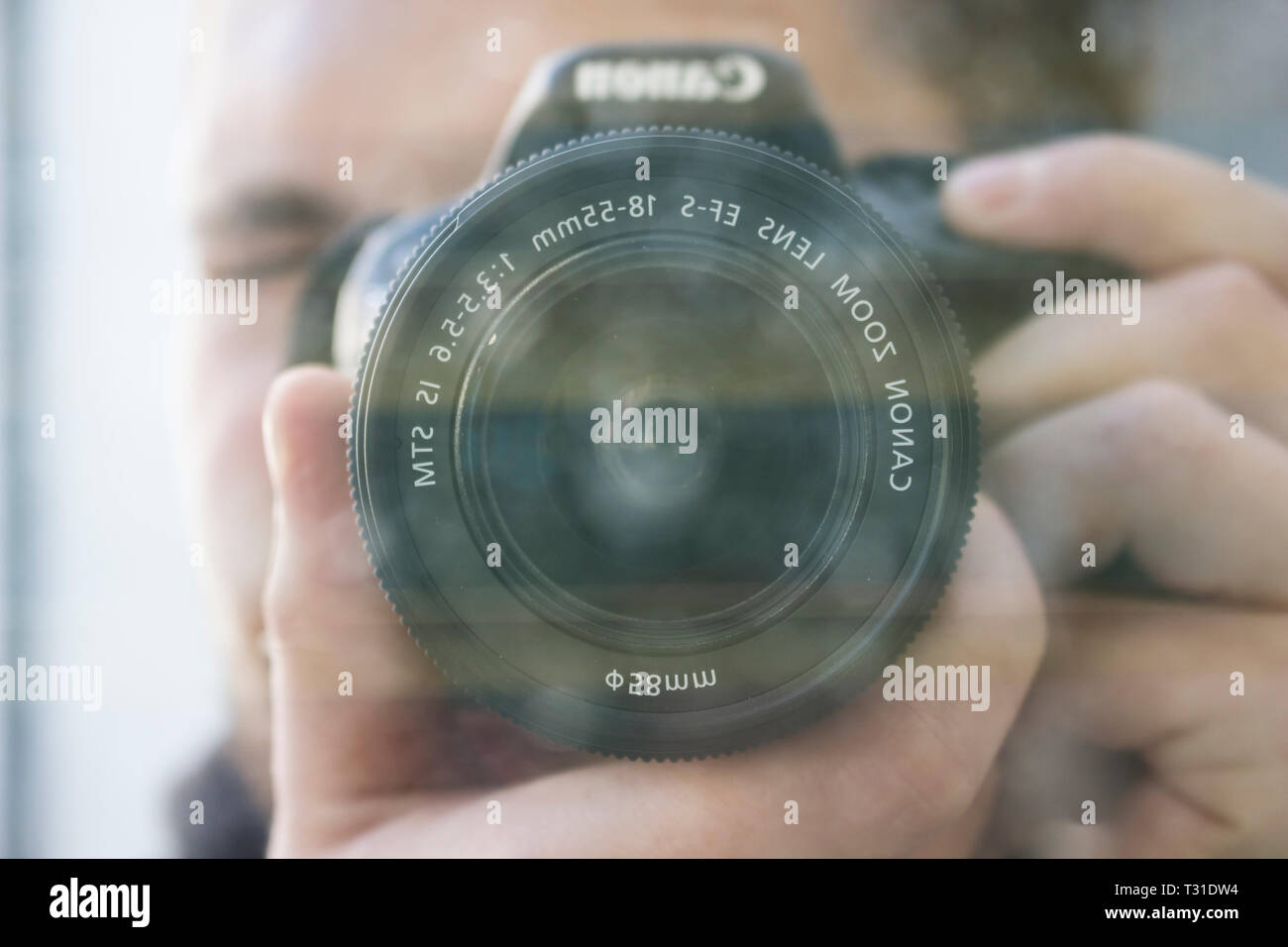 My canon camera and me Stock Photo - Alamy