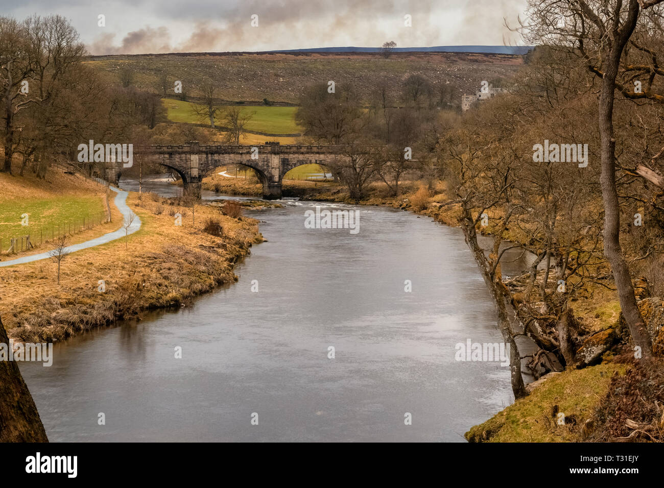 From Bolton Abbey a pleasant riverside walk leads upstream through ...