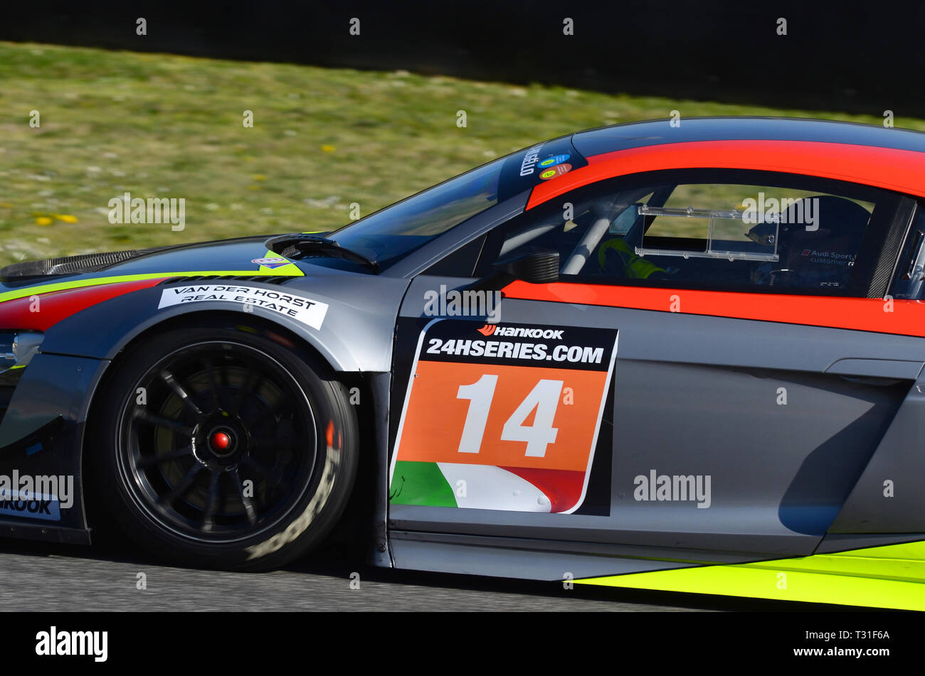 Italy - 29 March, 2019: Audi R8 LMS 2018 of Speed Lover Belgium Team ...