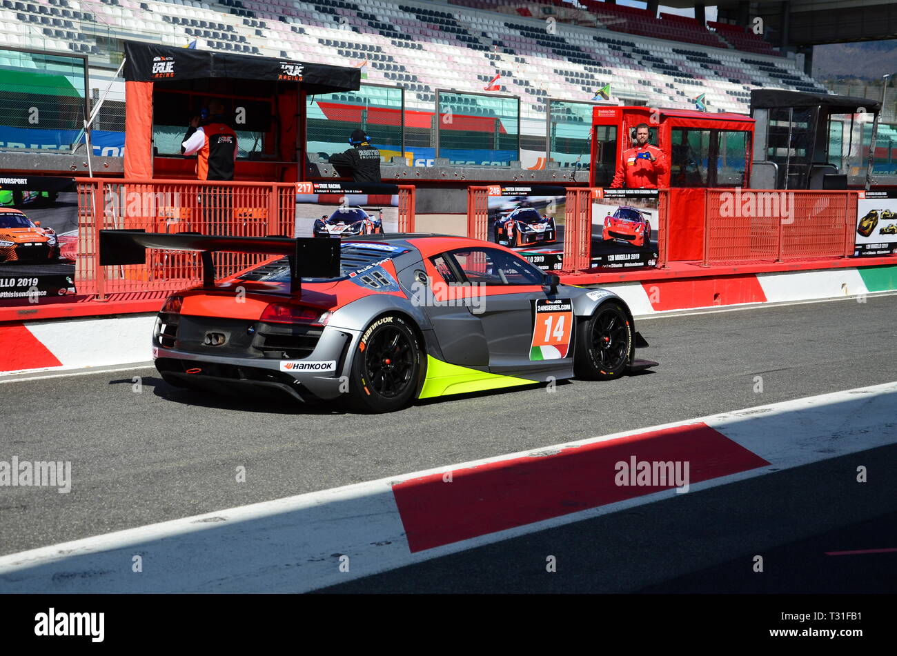 Italy - 29 March, 2019: Audi R8 LMS 2018 of Speed Lover Belgium Team ...